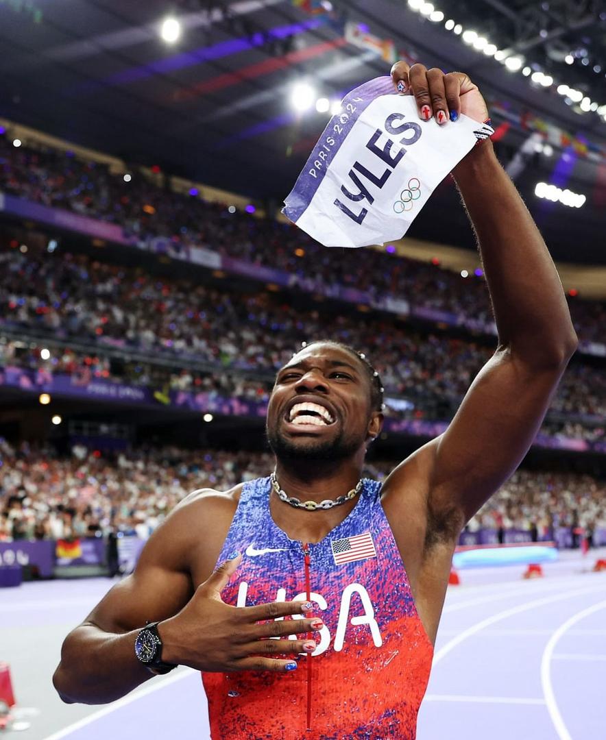 Noah Lyles Wins Gold Medal in Men's 100m at Paris 2024 Olympics ...